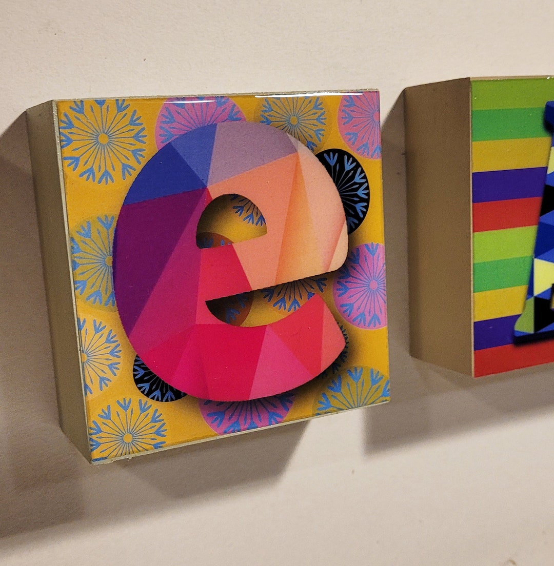 Pop Letters, Modern Graphics, Lettering - Etsy