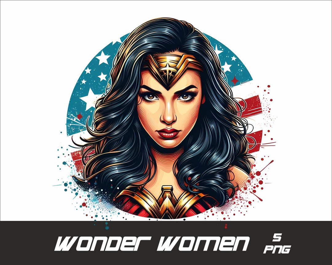 5 PNG Superhero W-woman Png Superhero Splash and Watercolor Png W-woman ...