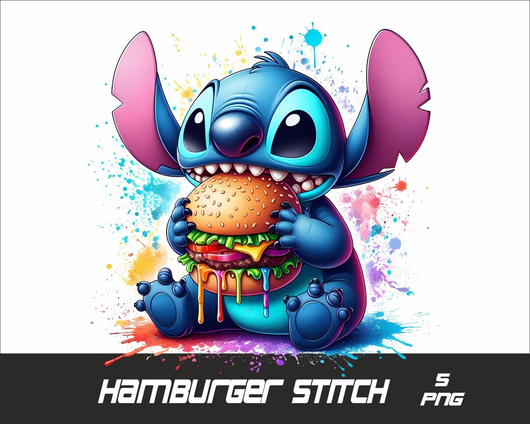 5 PNG Hamburgerstitch Png Stitch Splash and Watercolor Png Hungry Stitch Transparent PNG File ...