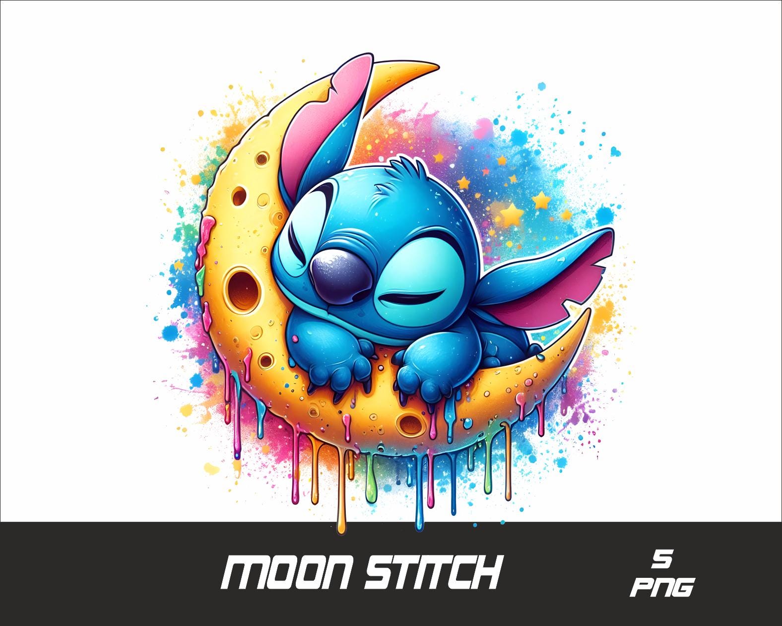 5 PNG Moon Stitch Png Stitch Splash and Watercolor Png Sleep Stitch ...
