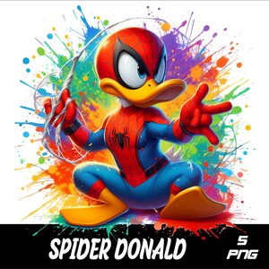 5 PNG Spider Superhero Donald Png Superhero Donald Splash and ...