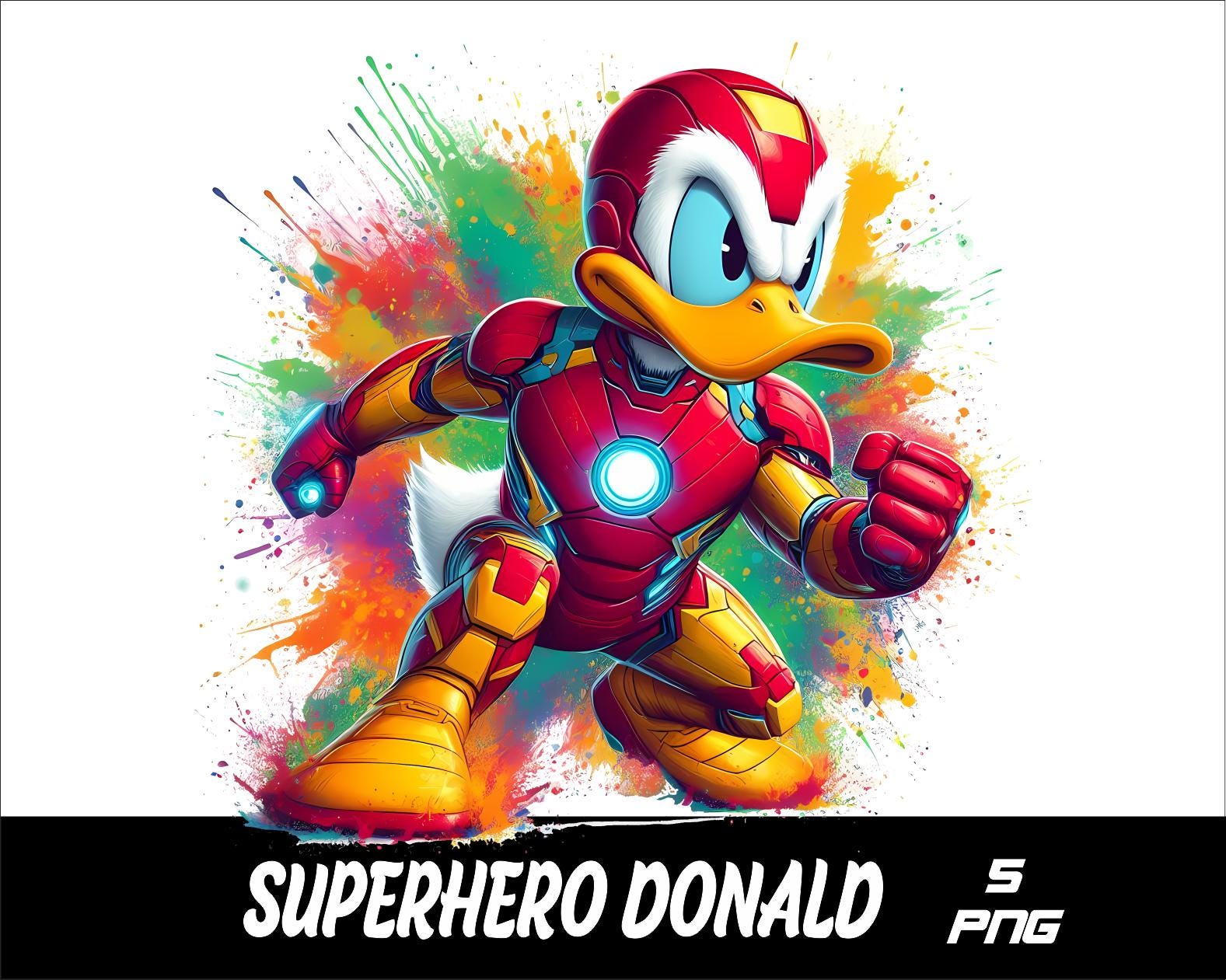 5 PNG Superhero Donald Png Superhero Donald Splash and Watercolor Png ...