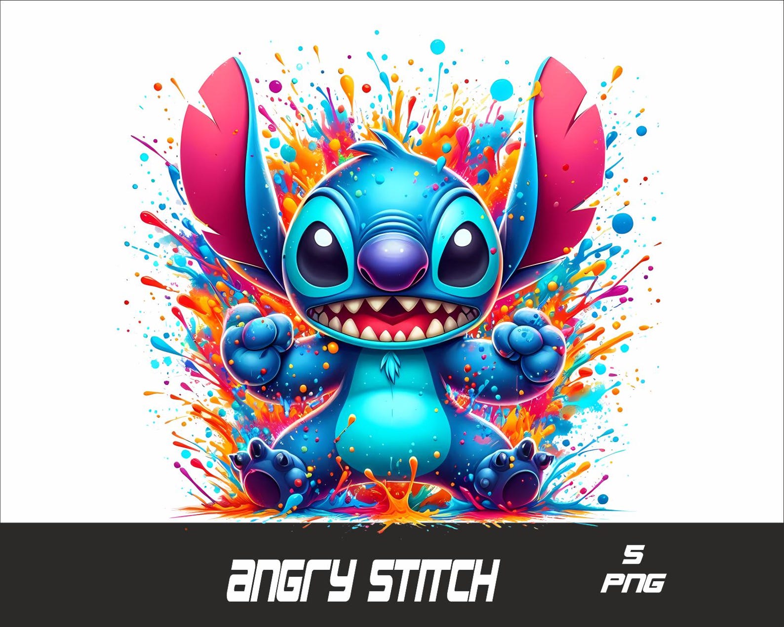 5 PNG Angry Stitch Png Stitch Splash and Watercolor Png Angry Stitch ...
