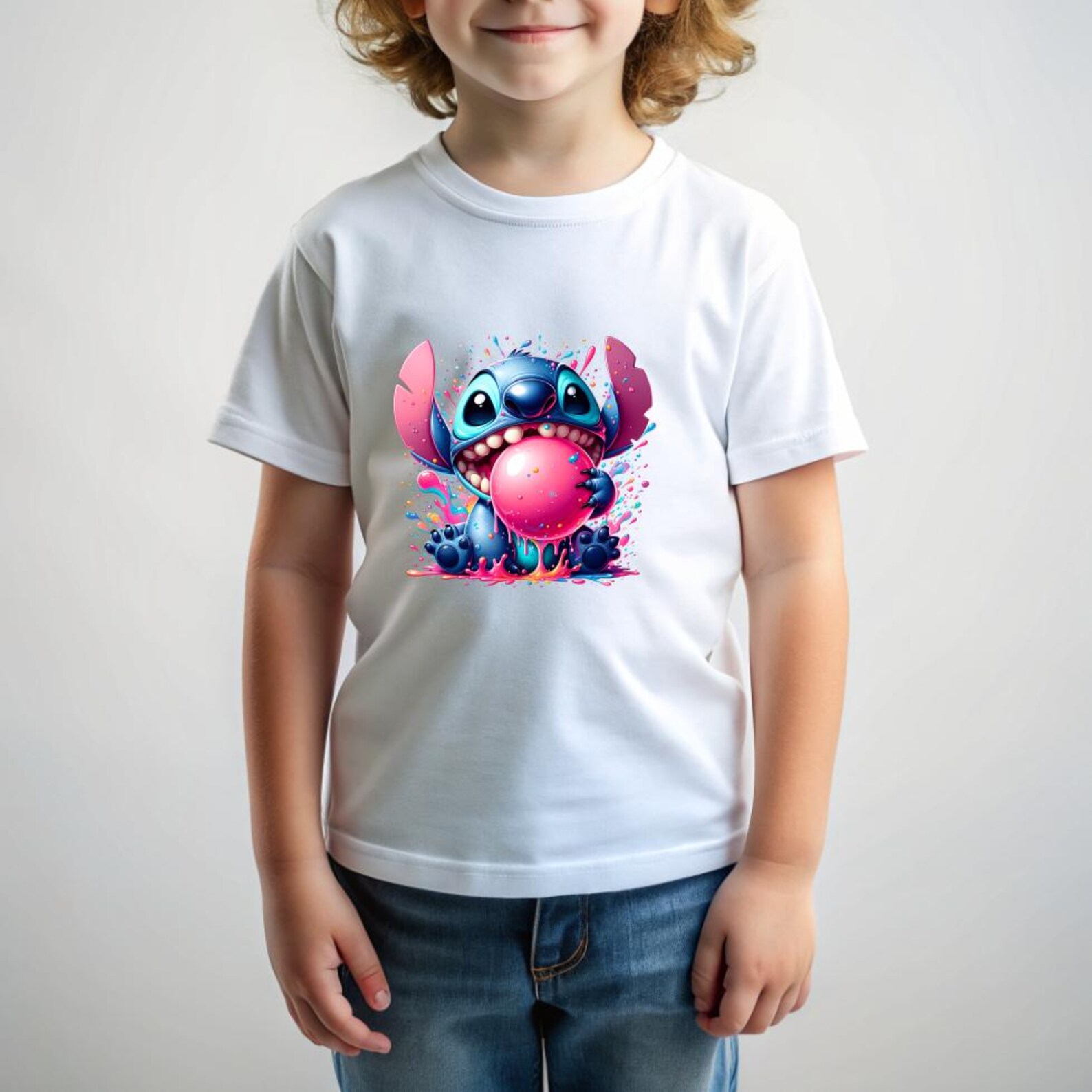 5 PNG Bubble Gum Stitch Png Stitch Splash and Watercolor Png Stitch ...