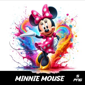5 PNG Minnie Png Mouse Splash and Watercolor Png Minnie Transparent PNG ...