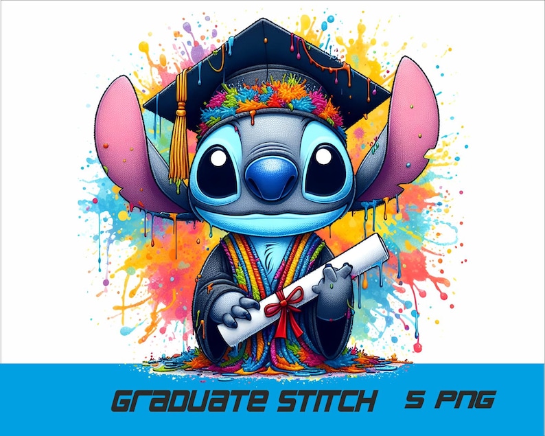 5 PNG Graduate Stitch Png Stitch Splash and Watercolor Png Stitch ...