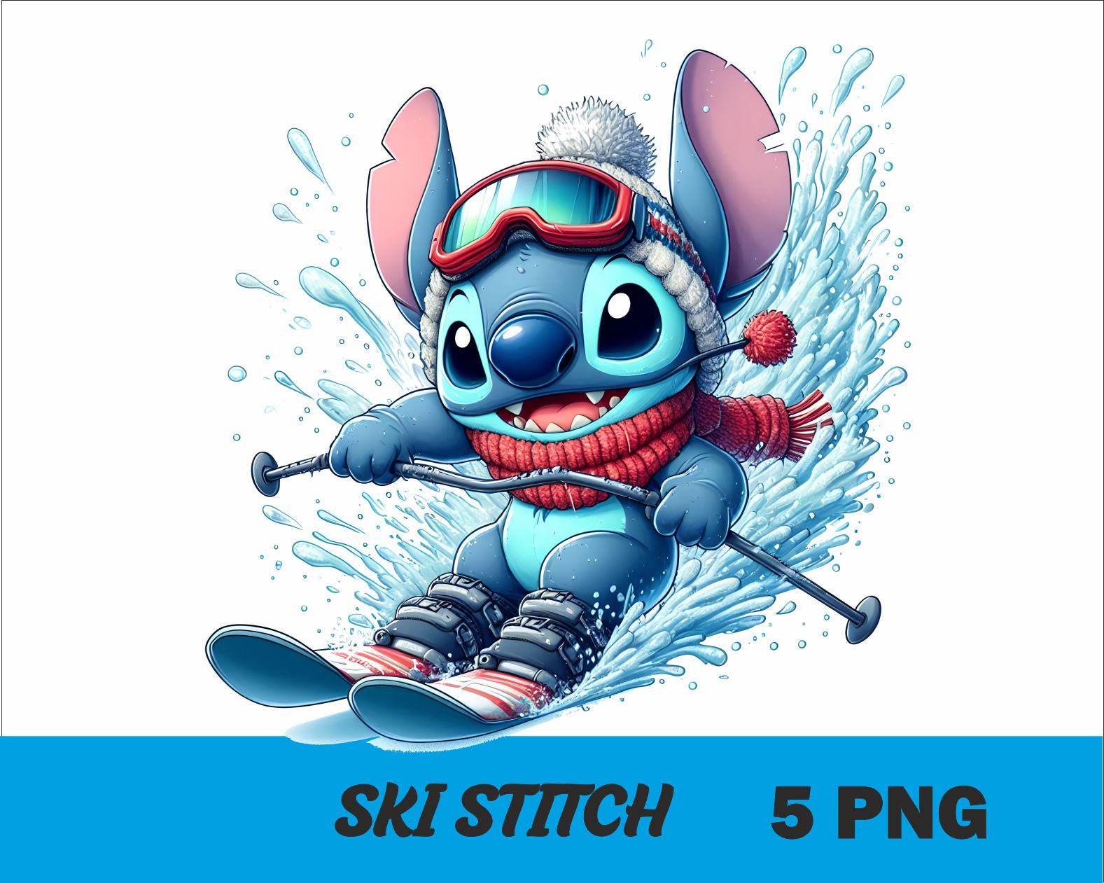 5 PNG Ski Stitch Png Stitch Splash and Watercolor Png Ski Stitch ...