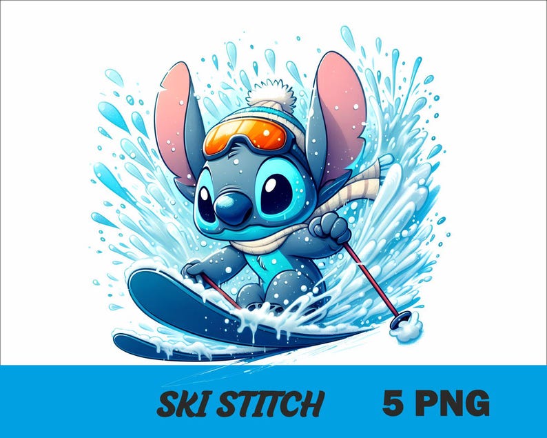 5 PNG Ski Stitch Png Stitch Splash and Watercolor Png Ski Stitch ...