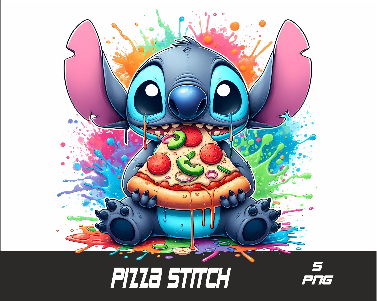 5 PNG Pizza Stitch Png Stitch Splash and Watercolor Png Stitch ...