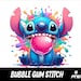 5 PNG Bubble Gum Stitch Png Stitch Splash and Watercolor Png Stitch ...