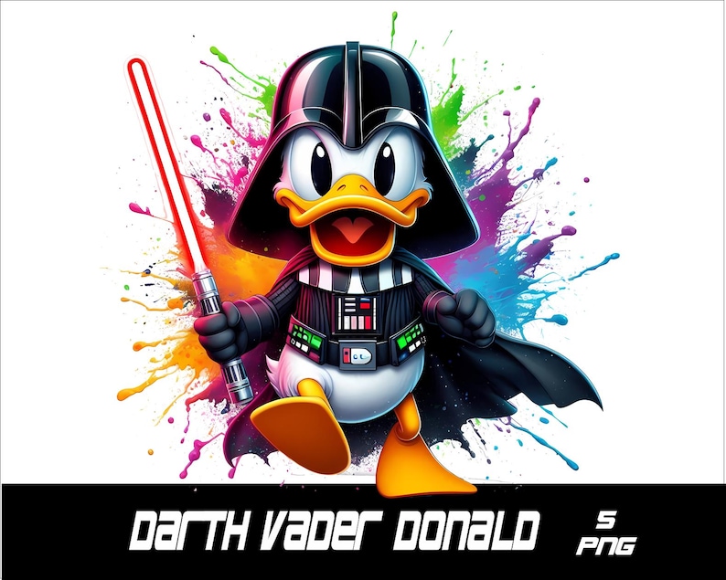 5 PNG Darth Vader Donald Png Splash and Watercolor Png Duck Transparent ...