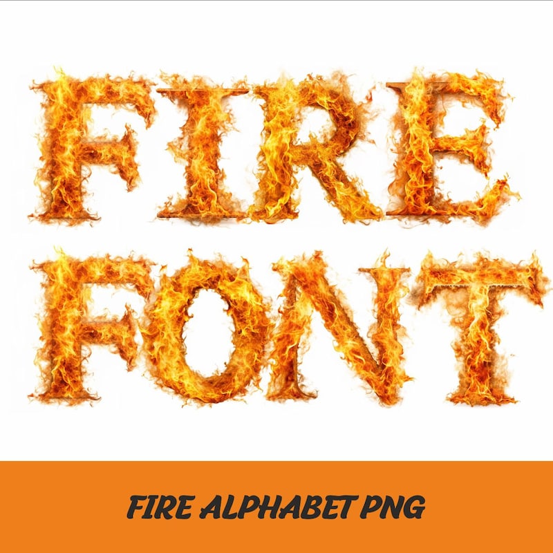 Fire Font Svg - Etsy