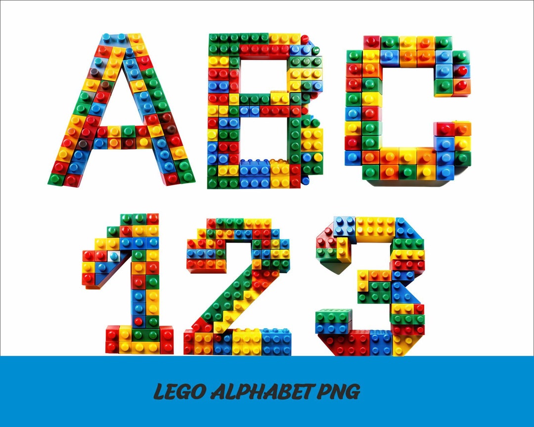 Brick Alphabet Png Font Colourful Block Letters Png Rainbow Bulding ...