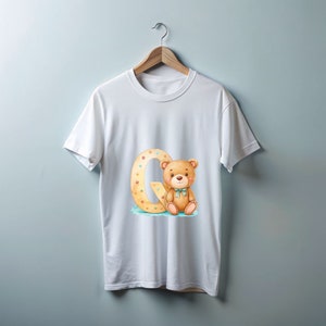 Tedy Bear Alphabet Png Font Baby Bear Letters Png Watercolor Tedy Font ...