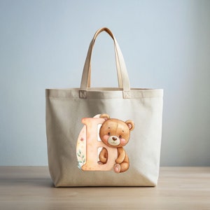 Tedy Bear Alphabet Png Font Baby Bear Letters Png Watercolor Tedy Font ...