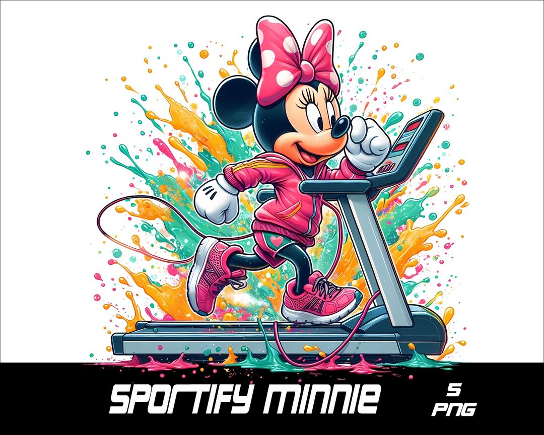 5 PNG Sportify Minnie Png Mouse Splash and Watercolor Png Minnie ...