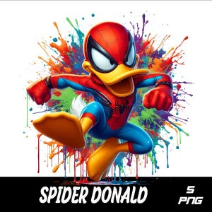 5 PNG Spider Superhero Donald Png Superhero Donald Splash and ...