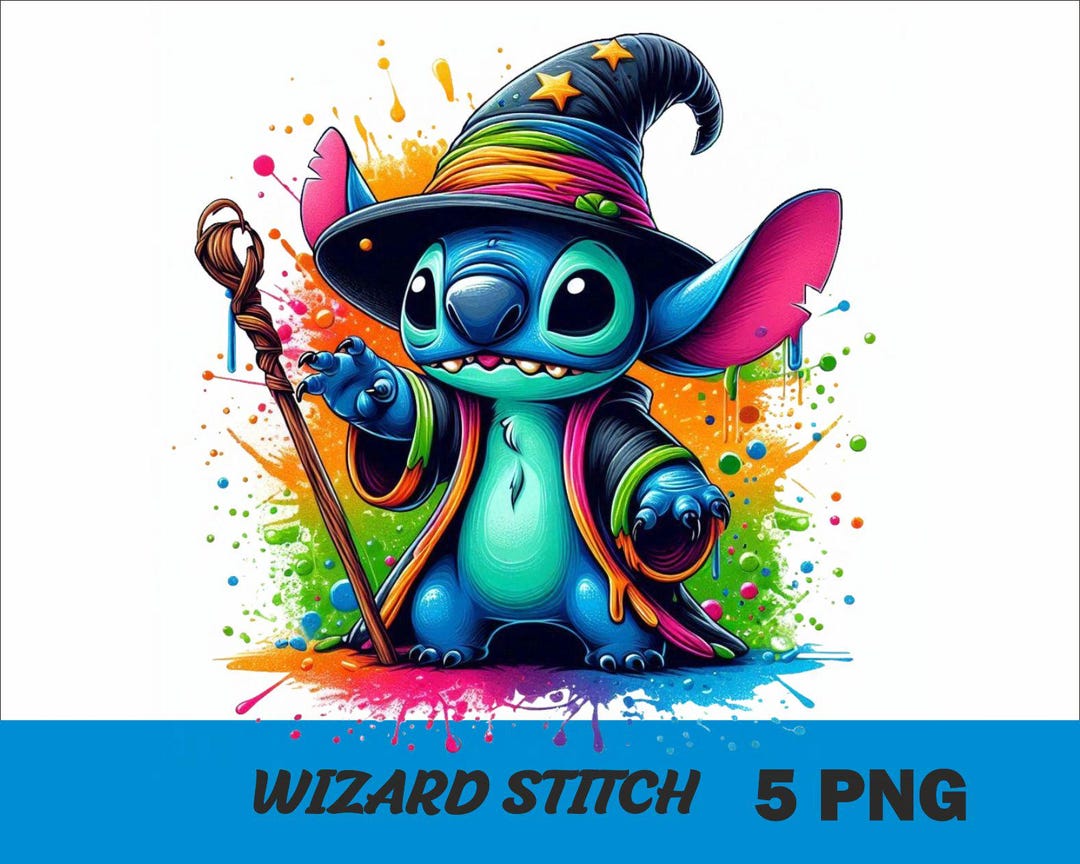 5 PNG Stitch Wizard Png Stitch Splash and Watercolor Png Stitch ...