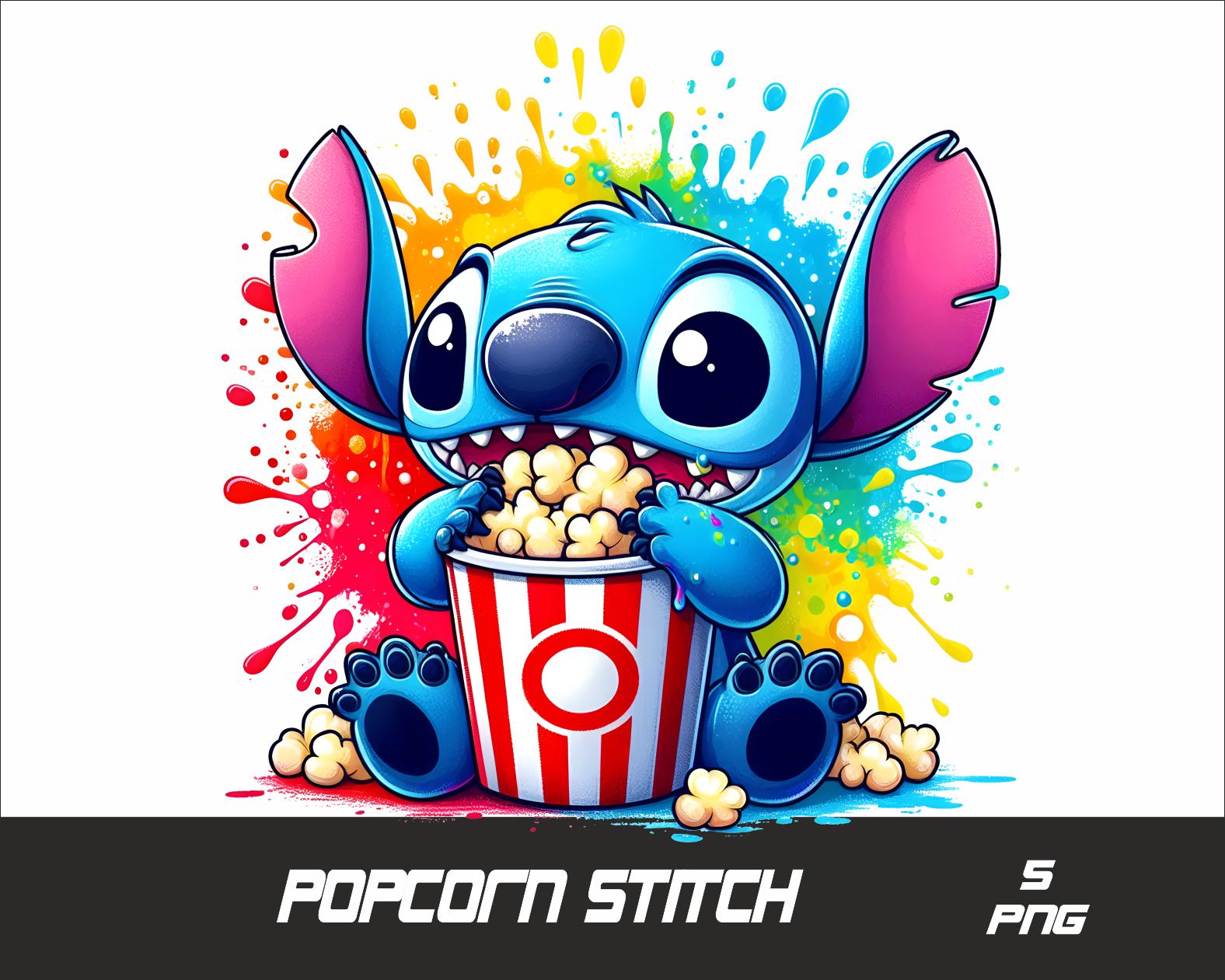 5 PNG Popcorn Stitch Png Stitch Splash et aquarelle Png Popcorn Stitch ...