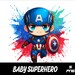 5 PNG Baby Superhero Png Captain Superhero Splash and Watercolor Png ...