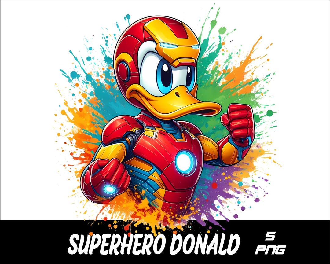 5 PNG Superhero Donald Png Superhero Donald Splash and Watercolor Png ...