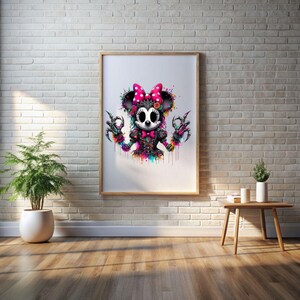 5 PNG Gothic Minnie Png Mouse Splash and Watercolor Png Gothic Minnie ...