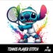 5 PNG Tennis Player Stitch Png Stitch Splash and Watercolor Png Stitch ...