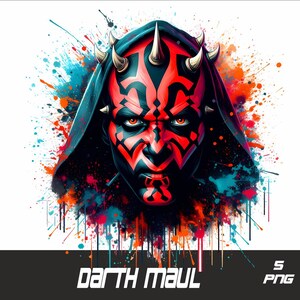 5 PNG Starwars Darth Maul Png Splash and Watercolor Png Starwars ...