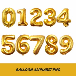 Party Balloons Gold Alphabet Png Font Gold Balloons Letters Png Party ...