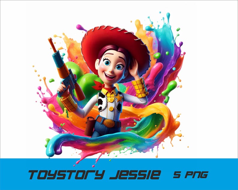 5 PNG Toy Story Jessie Png Cowgirl Jessie Splash and Watercolor Png Toy ...