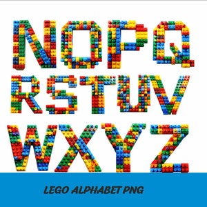 Brick Alphabet Png Font Colourful Block Letters Png Rainbow Bulding ...