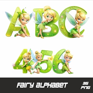 Fairy Alphabet Png Font Party Letters Png Cute Fairy Font Fairy Tinker ...