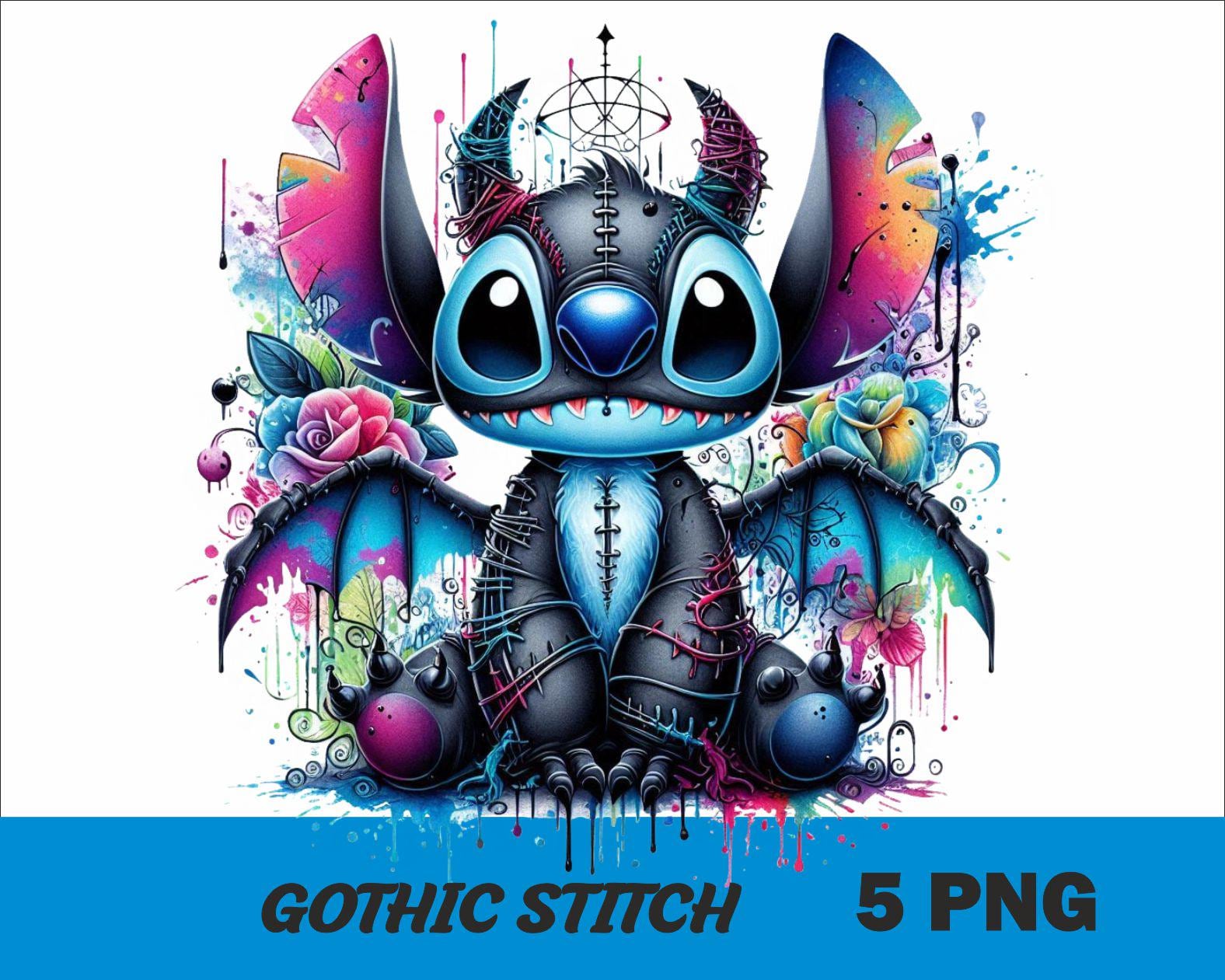 5 PNG Gothic Stitch Png Stitch Splash and Watercolor Png Stitch ...