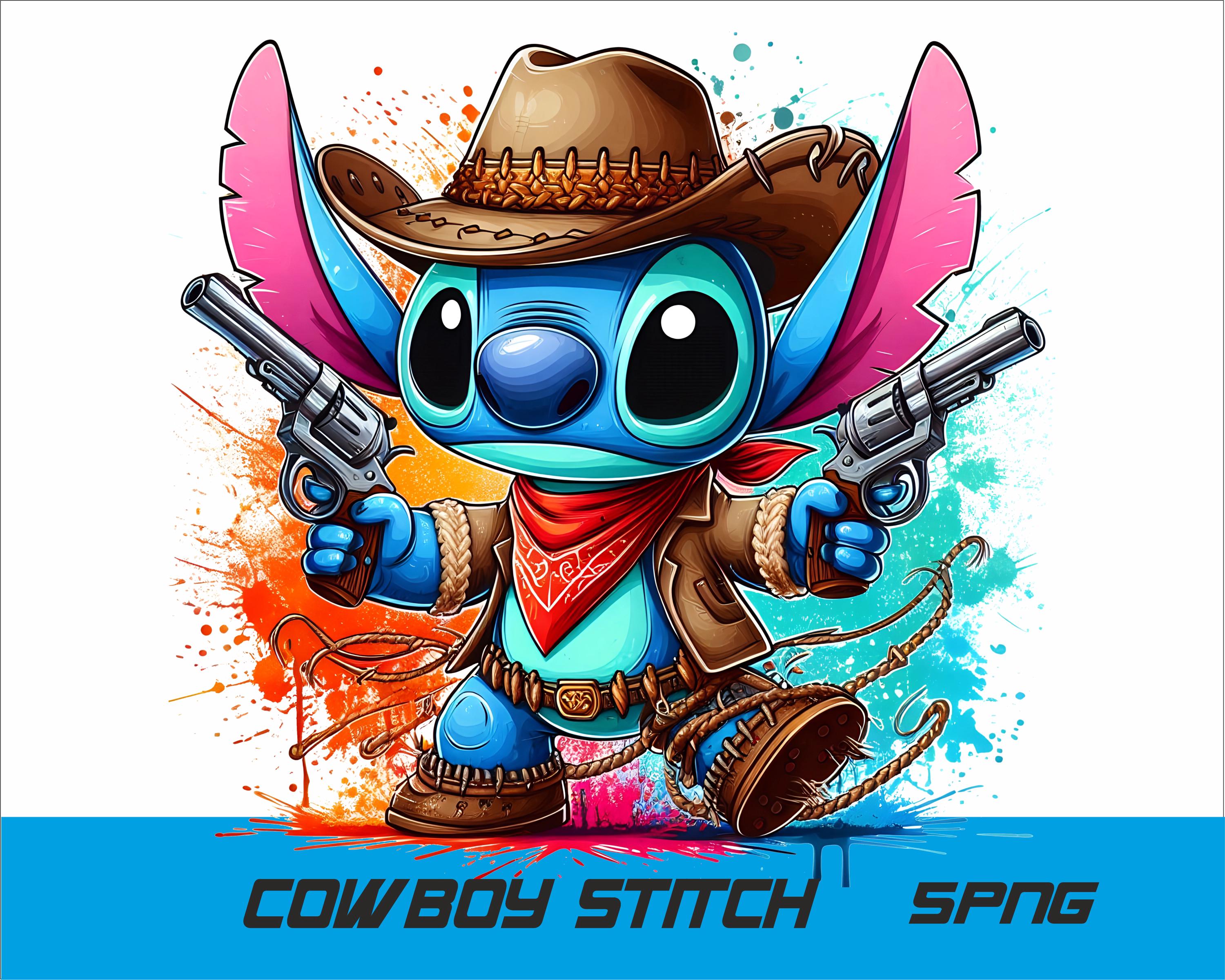 5 PNG Cowboy Stitch Png Stitch Splash and Watercolor Png Stitch ...