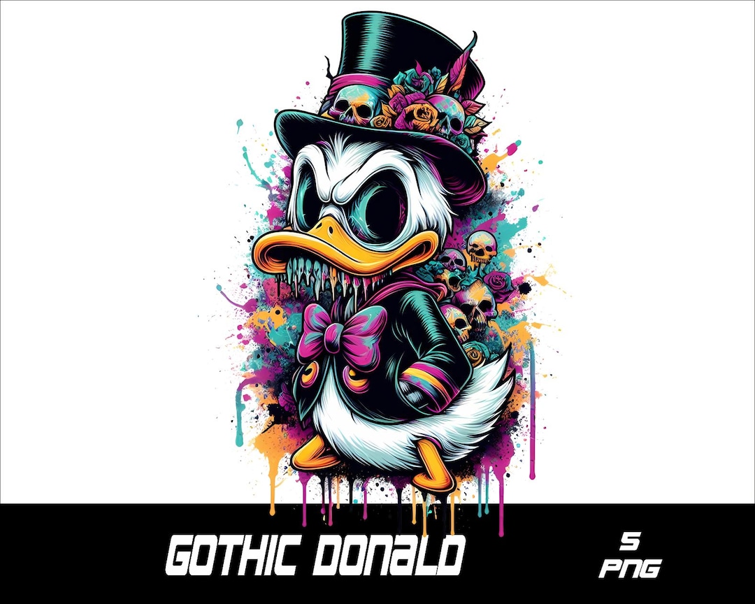 5 PNG Gothic Donald Png Splash and Watercolor Png Duck Transparent PNG ...