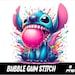 5 PNG Bubble Gum Stitch Png Stitch Splash and Watercolor Png Stitch ...