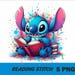 5 PNG Stitch Reading Png Stitch Splash and Watercolor Png Stitch ...