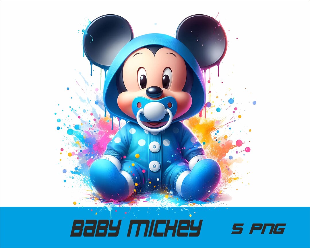 5 PNG Baby Mickey Png Baby Mouse Splash and Watercolor Png Mickey ...