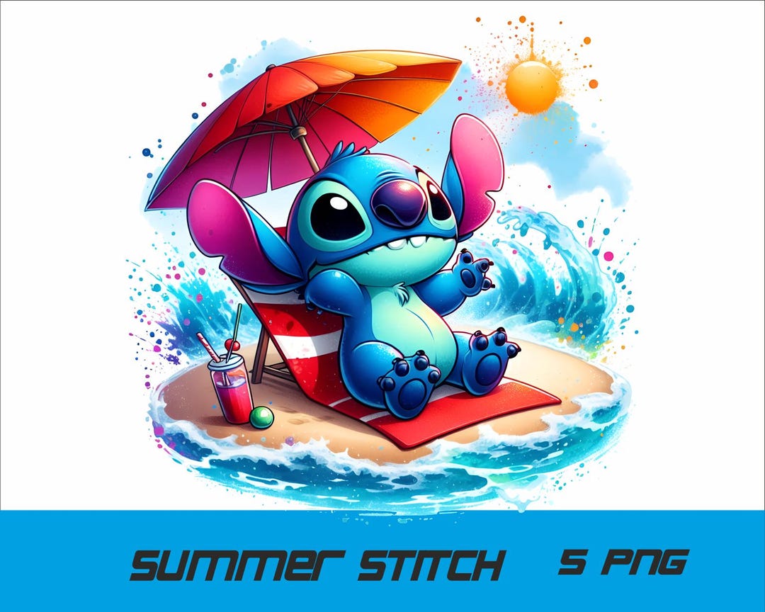 5 PNG Summer Stitch Png Stitch Splash and Watercolor Png Stitch ...