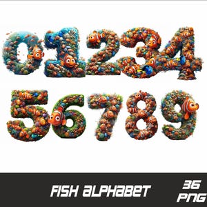 Fish Alphabet Png Font Nemo Letters Png Fish Font Fish Nemo Alphabet ...