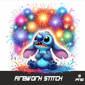 5 PNG Friwork Stitch Png Stitch Splash and Watercolor Png Firework ...