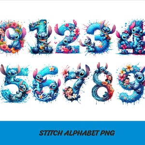 Lilo and Stitch Alphabet Png Font Stitch and Lilo Letters Png Stitch ...