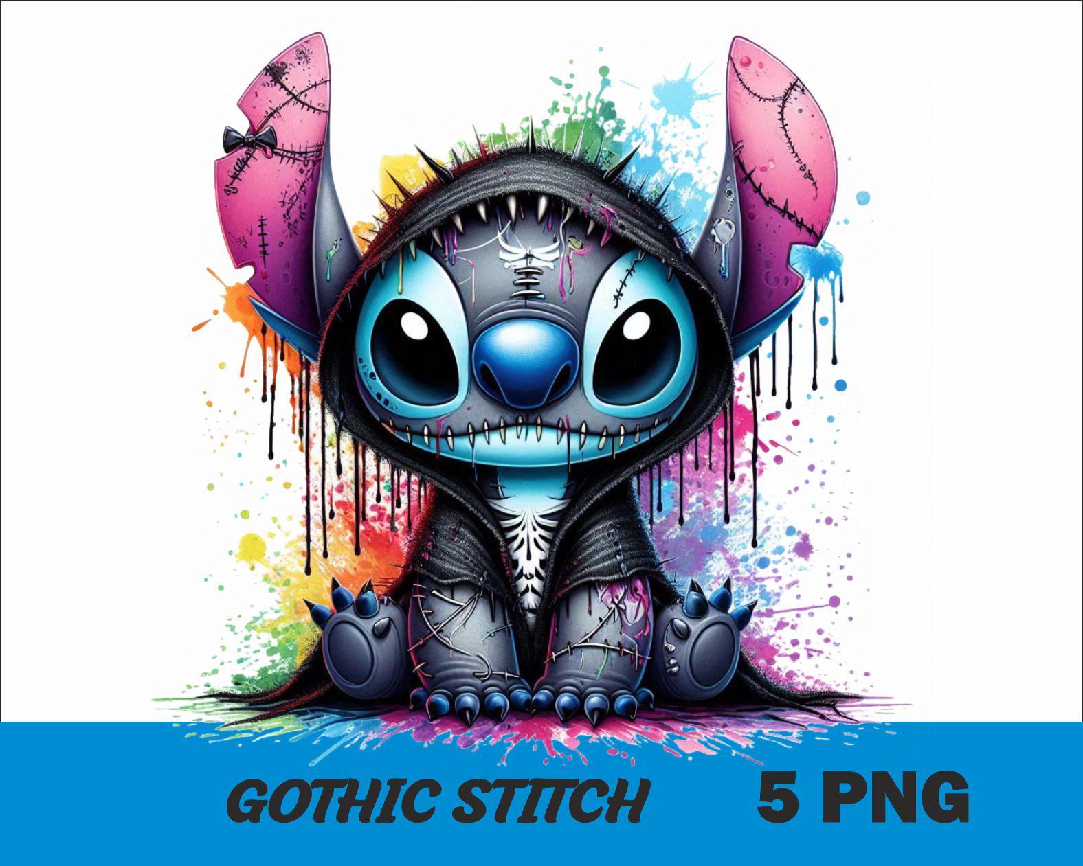 5 PNG Gothic Stitch Png Stitch Splash and Watercolor Png Stitch ...