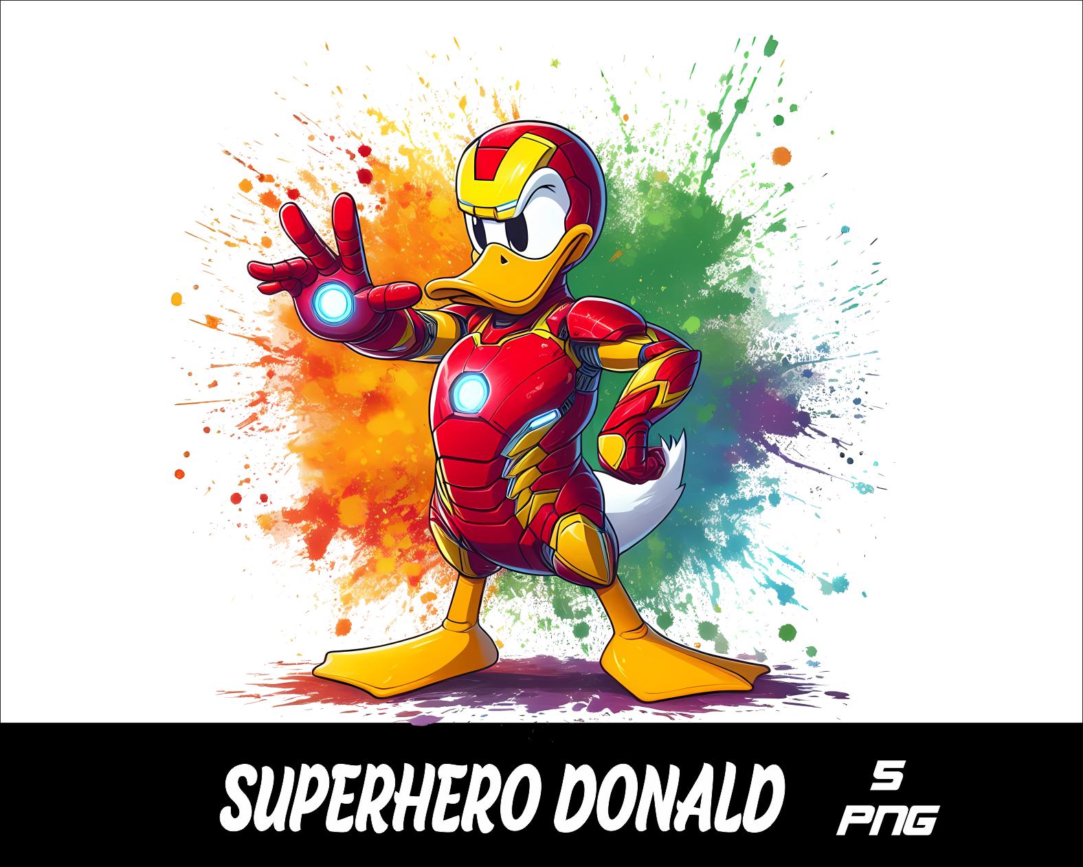5 PNG Superhero Donald Png Superhero Donald Splash and Watercolor Png ...
