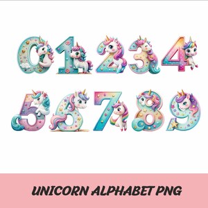 Unicorn Alphabet Png Font Party Letters Unicorn Font Unicorn Party ...