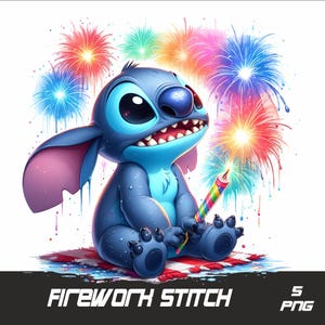 5 PNG Friwork Stitch Png Stitch Splash and Watercolor Png Firework ...