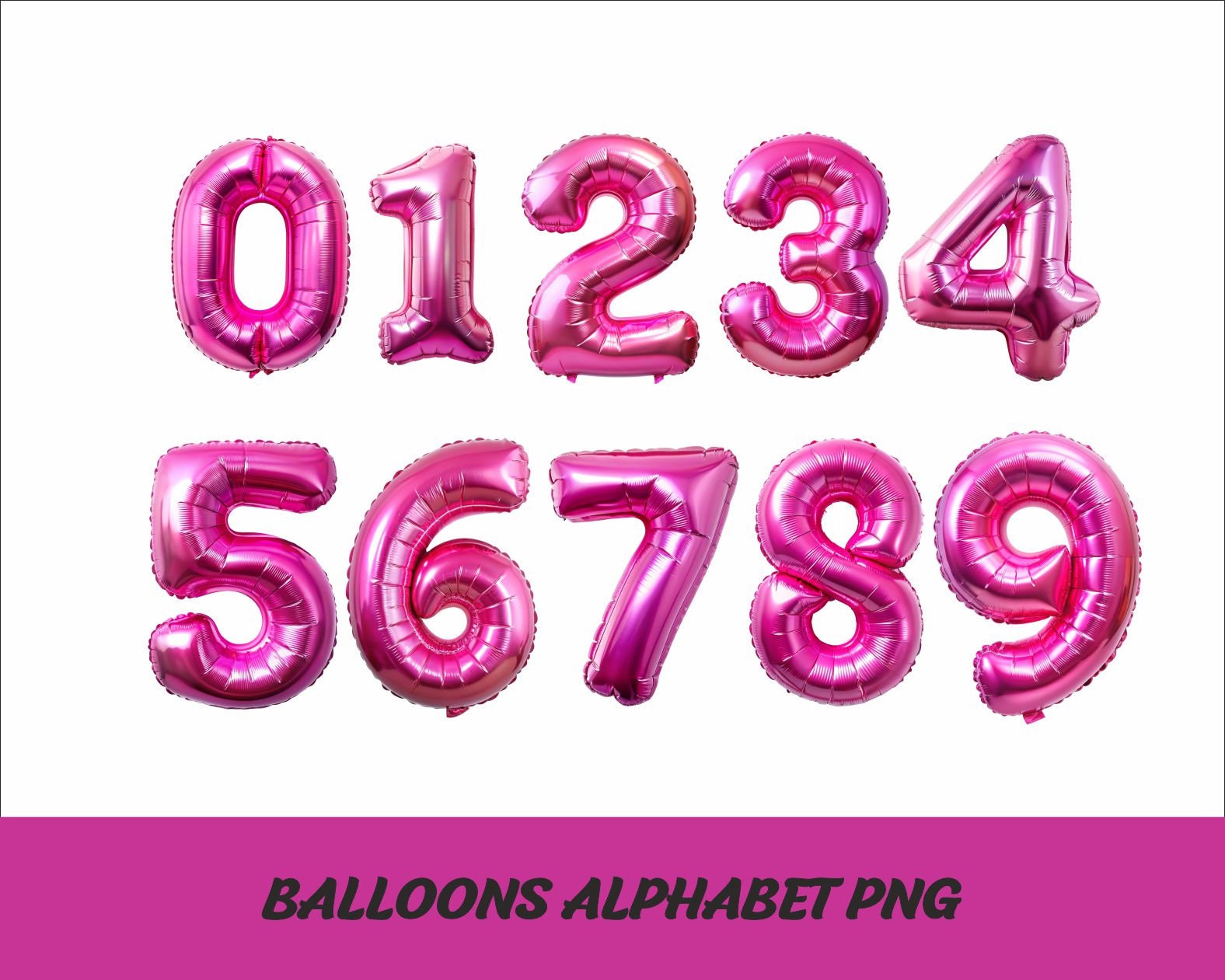 Party Balloons Pink Alphabet Png Font Pink Balloons Letters Png Party ...