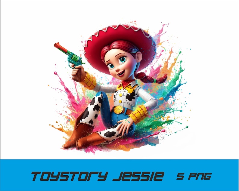 5 PNG Toy Story Jessie Png Cowgirl Jessie Splash and Watercolor Png Toy ...