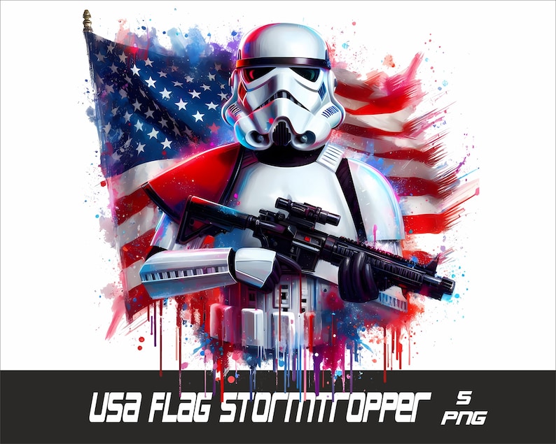 5 PNG Usa Flag Starwars Stormtrooper Png Splash and Watercolor Png Starwars Transparent PNG File ...