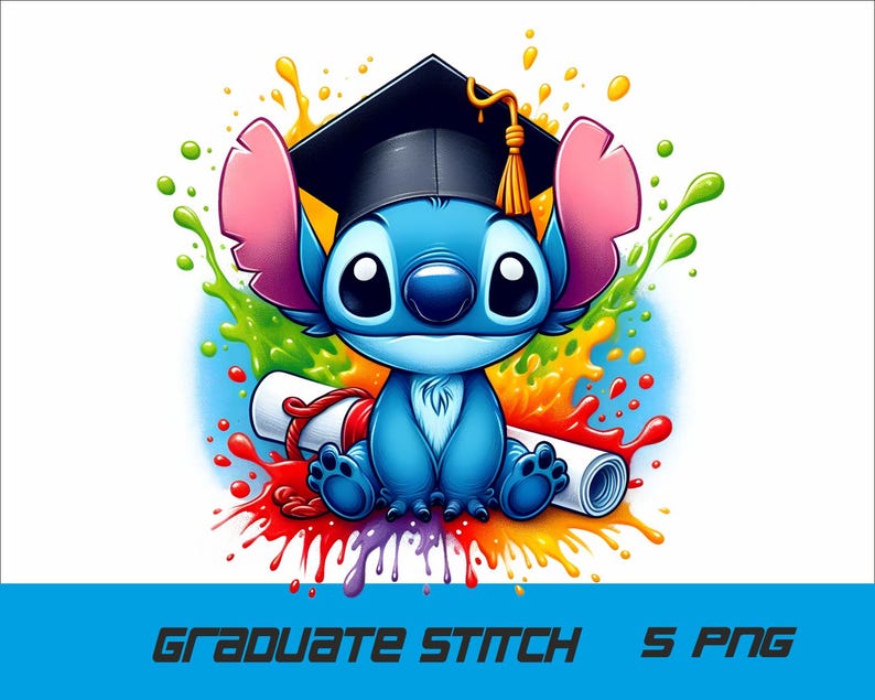 5 PNG Graduate Stitch Png Stitch Splash and Watercolor Png Stitch ...